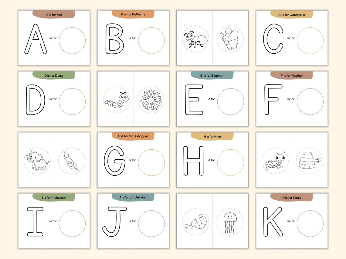 Uppercase Alphabet Activity Cut and Paste Worksheets Easy Printable ...