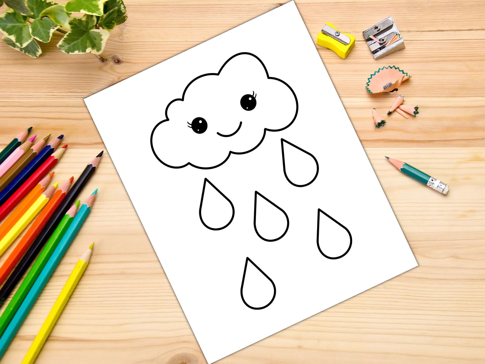 Beginner Nature Coloring Sheets Coloring Page Easy - Etsy