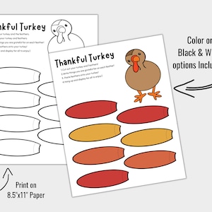 Small Thanksgiving Turkey | Thankful Turkey Craft | Activity for Kids ...