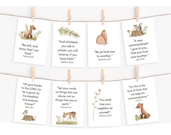 24 Beginner Bible Verse Cards My First Scripture Cards Bible ...