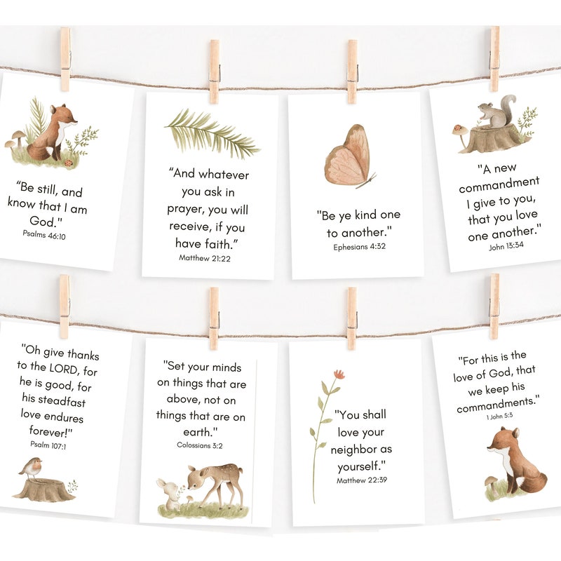 Bible Verse Cards - Etsy