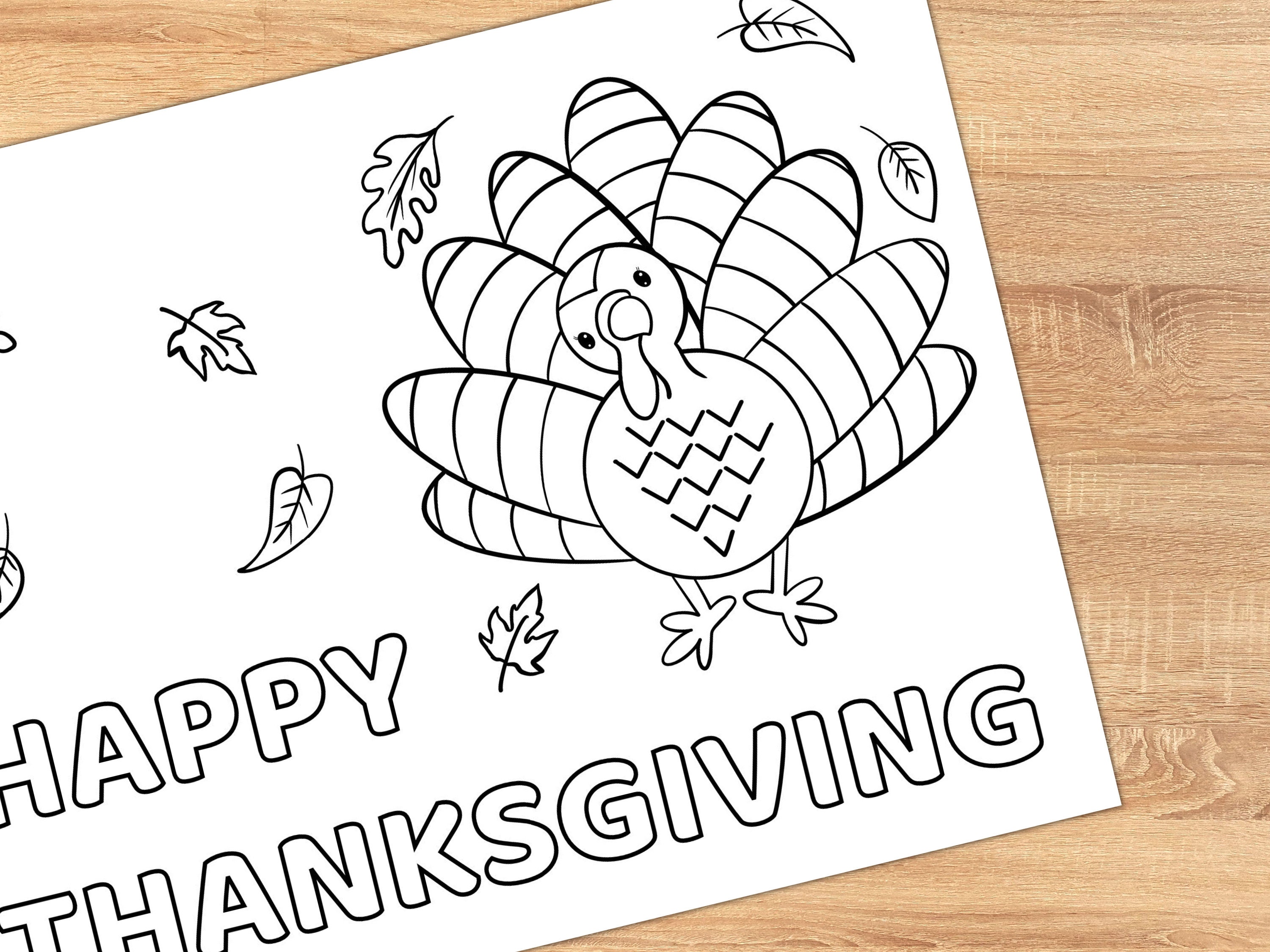 10 Thanksgiving Coloring Sheets Coloring Pages Printable - Etsy