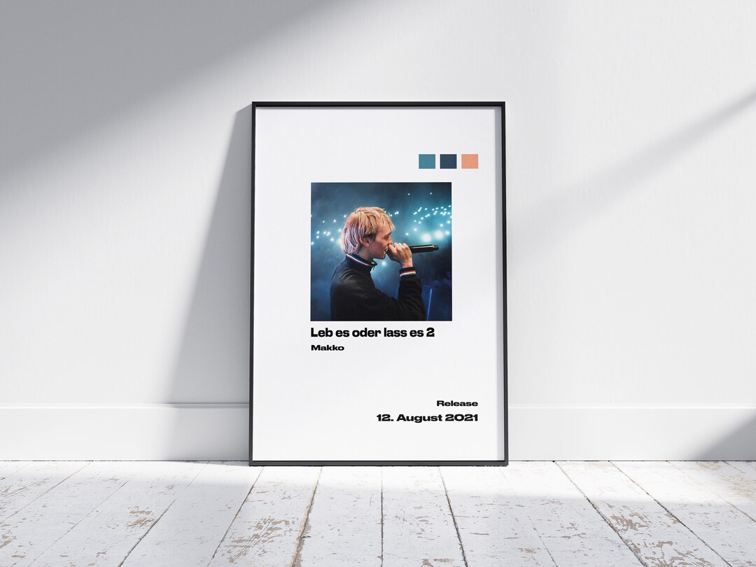 Makko Leb Es Oder Lass Es 2 Poster Deutschrap Wandkunst Gedrucktes