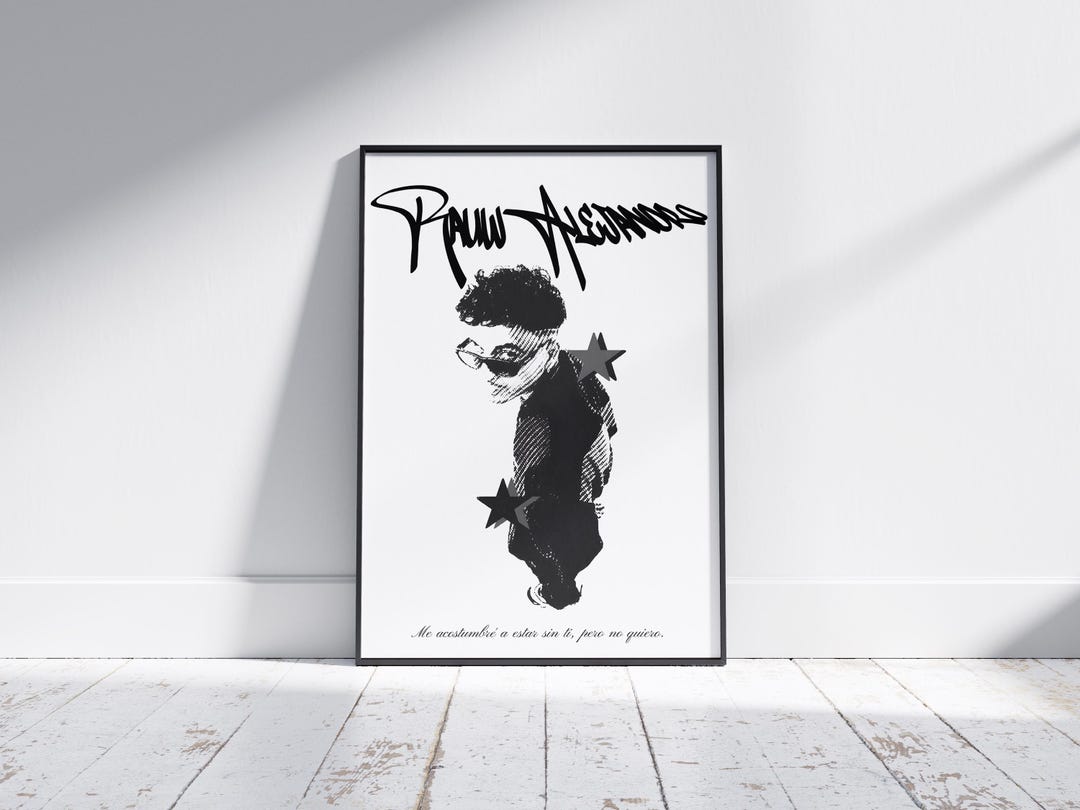 Rauw Alejandro Poster – Latin Music Wall Art, Reggaeton Print, Rauw ...