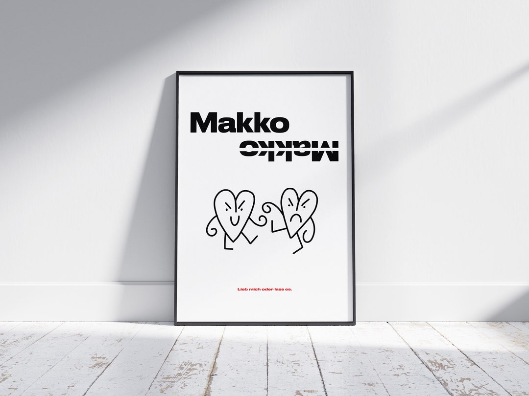 Makko Poster - Deutschrap Poster - Makko Merch - Etsy