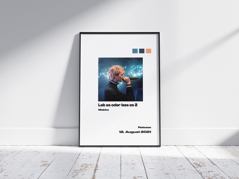 Makko Leb Es Oder Lass Es 2 Poster Deutschrap Wandkunst Etsy