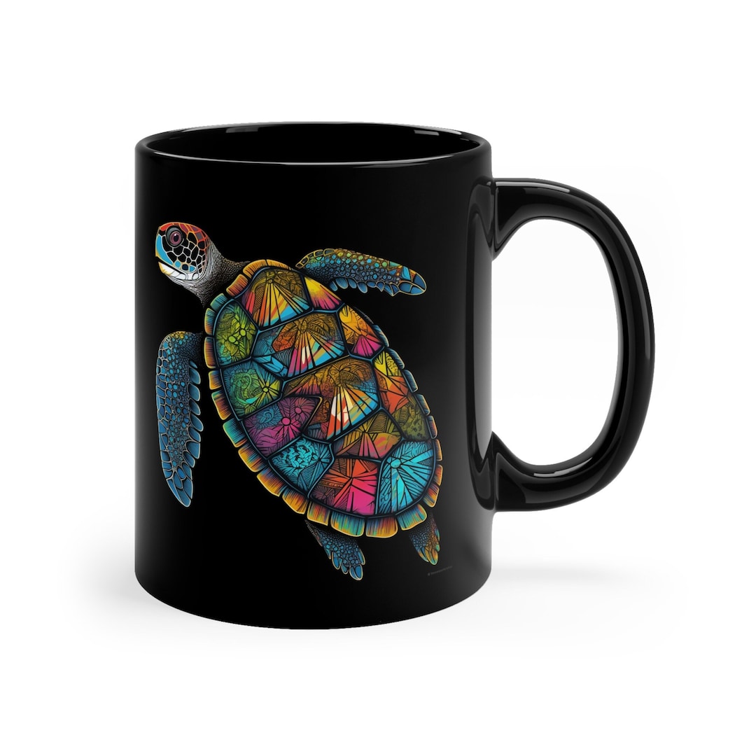 Colorful Sea Turtles Mug - Etsy