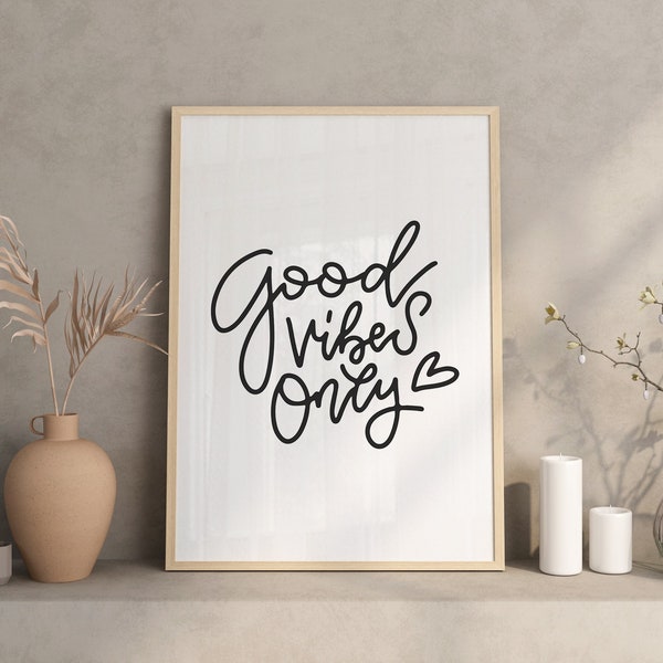 Good Vibes Poster - Etsy