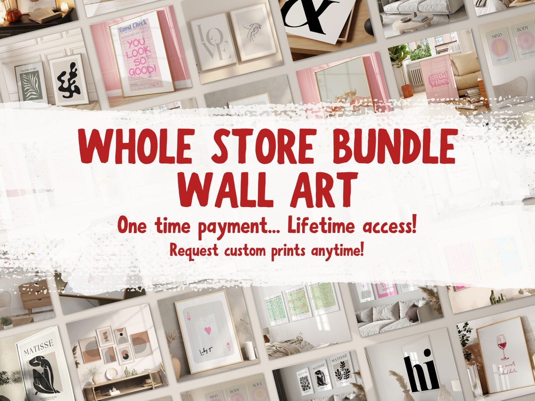 WHOLE SHOP Bundle, Mega Bundle Mix Set, Gallery Wall Set, Eclectic ...