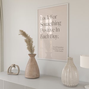 Positive Self-talk Poster, Self Affirmation Print, Life Quotes Wall Art ...