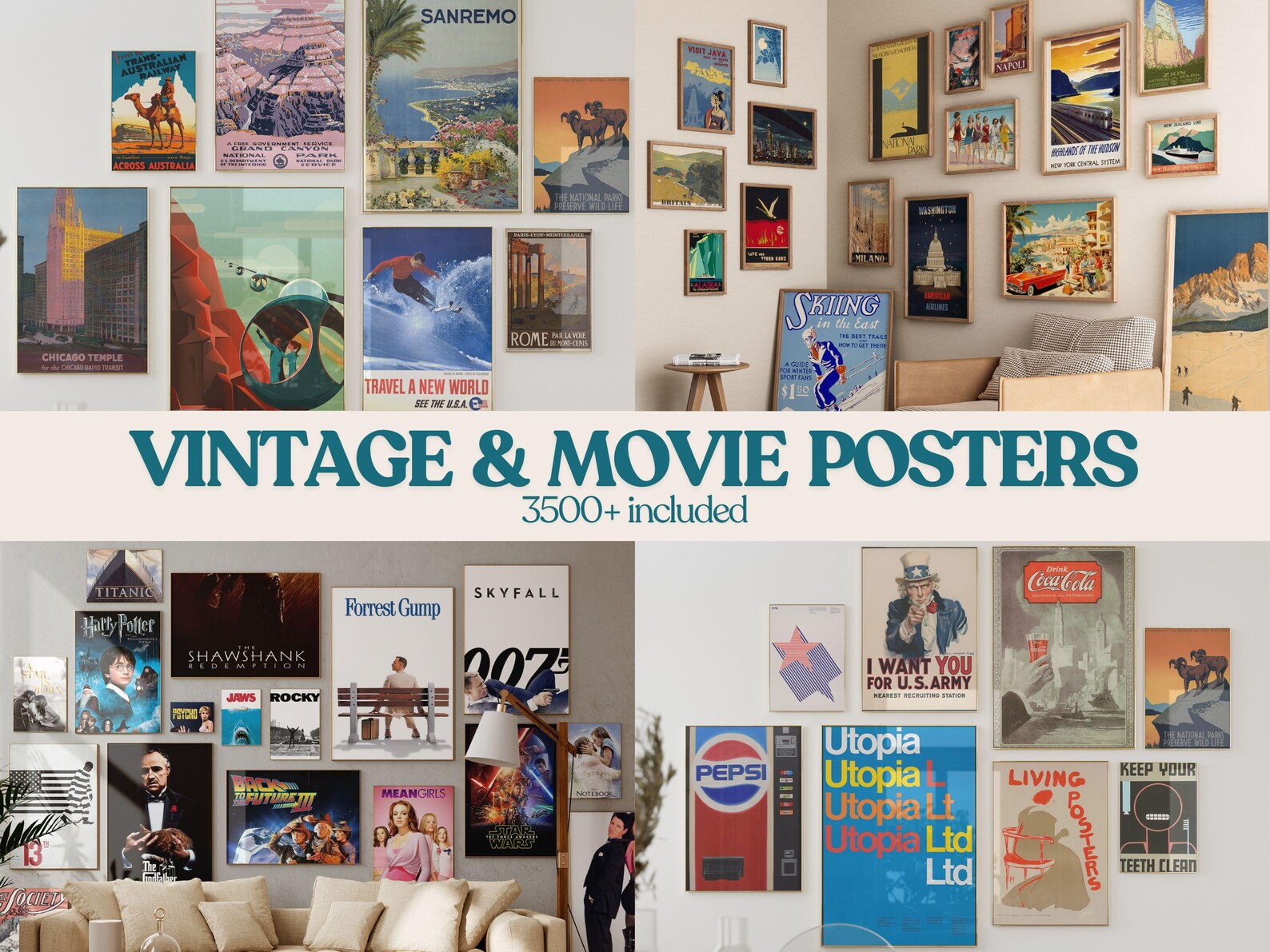 WHOLE SHOP SALE, Mega Bundle, Printable Wall Art, Gallery Wall Set ...