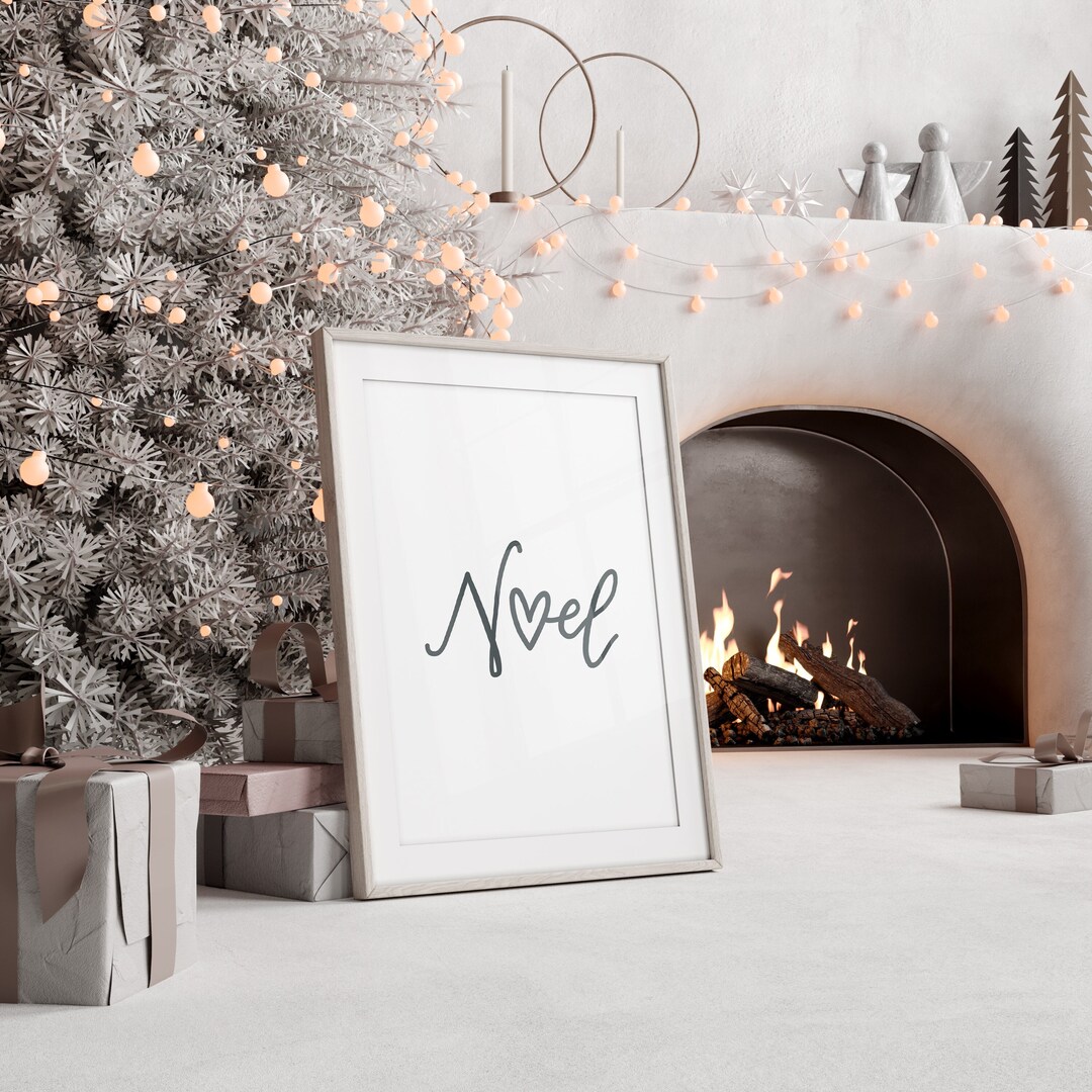 Noel Christmas Print, Festive Home Decor, Christmas Wall Art, Winter ...