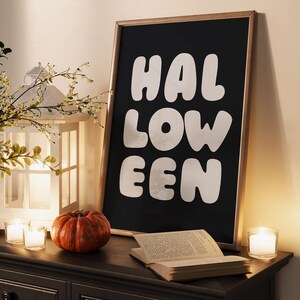 Halloween Print, Spooky Wall Art, Aesthetic Fall Decor, Boho Halloween ...