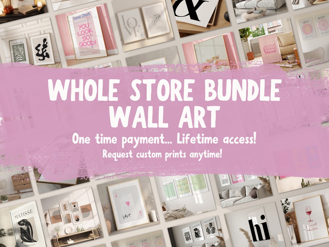WHOLE SHOP Bundle, Mega Bundle Mix Set, Gallery Wall Set, Eclectic ...
