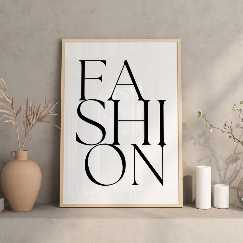 Fashion Typography - Etsy