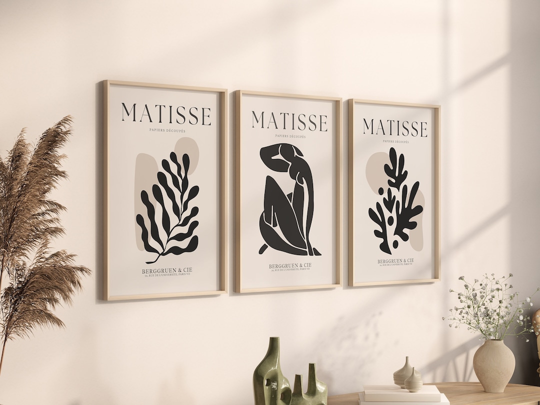 Set of 3 Matisse Print, Henri Matisse Print Download, Boho Prints ...