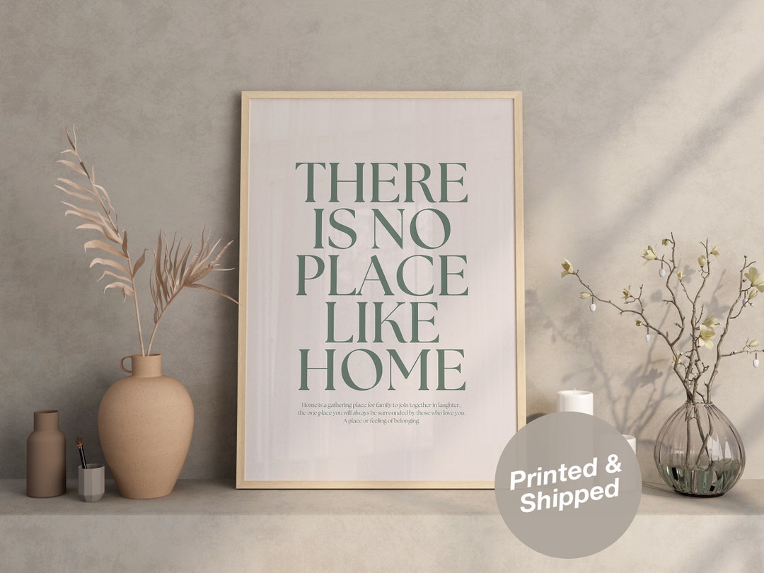 Home Typography Posters, Home Quote Print, Home Entrance Wall Art ...