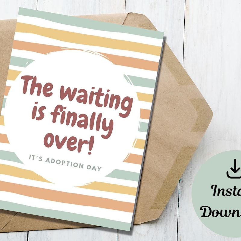 Adoption Card - Etsy