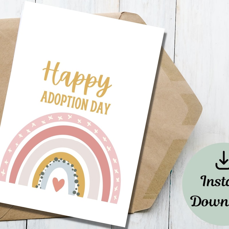 Adoption Card - Etsy