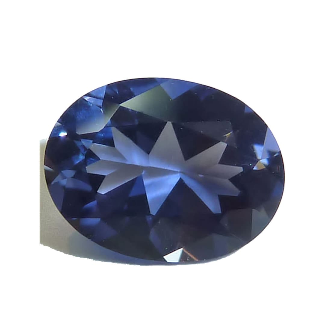 Natural IOLITE Oval Violet Faceted Loose Gemstones Fine Cut AA+ Free ...