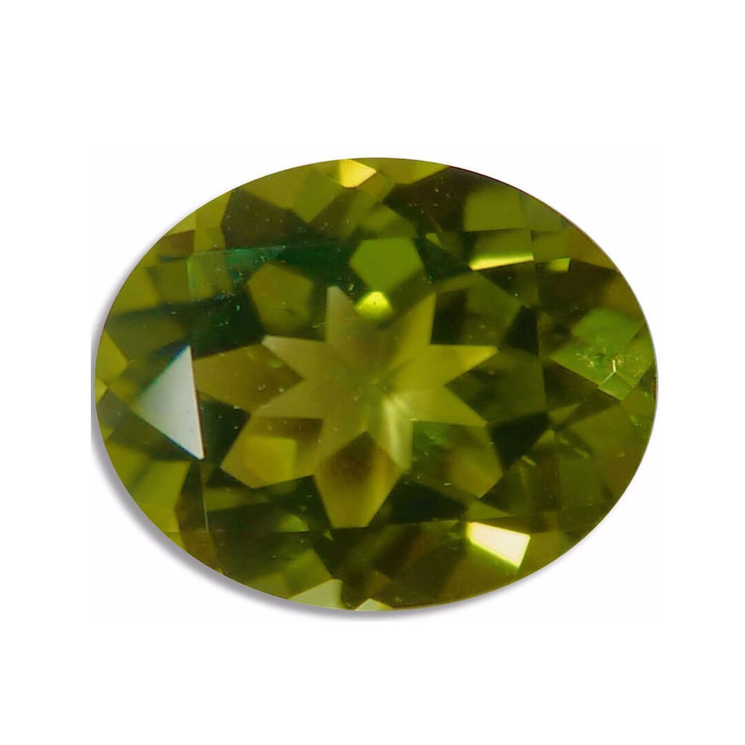 Natural ARIZONA PERIDOT Oval Green Olive Faceted Loose Gemstones Fine ...
