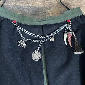 Vintage Tyrolean Wool Skirt With Chain Accents 38 - Etsy