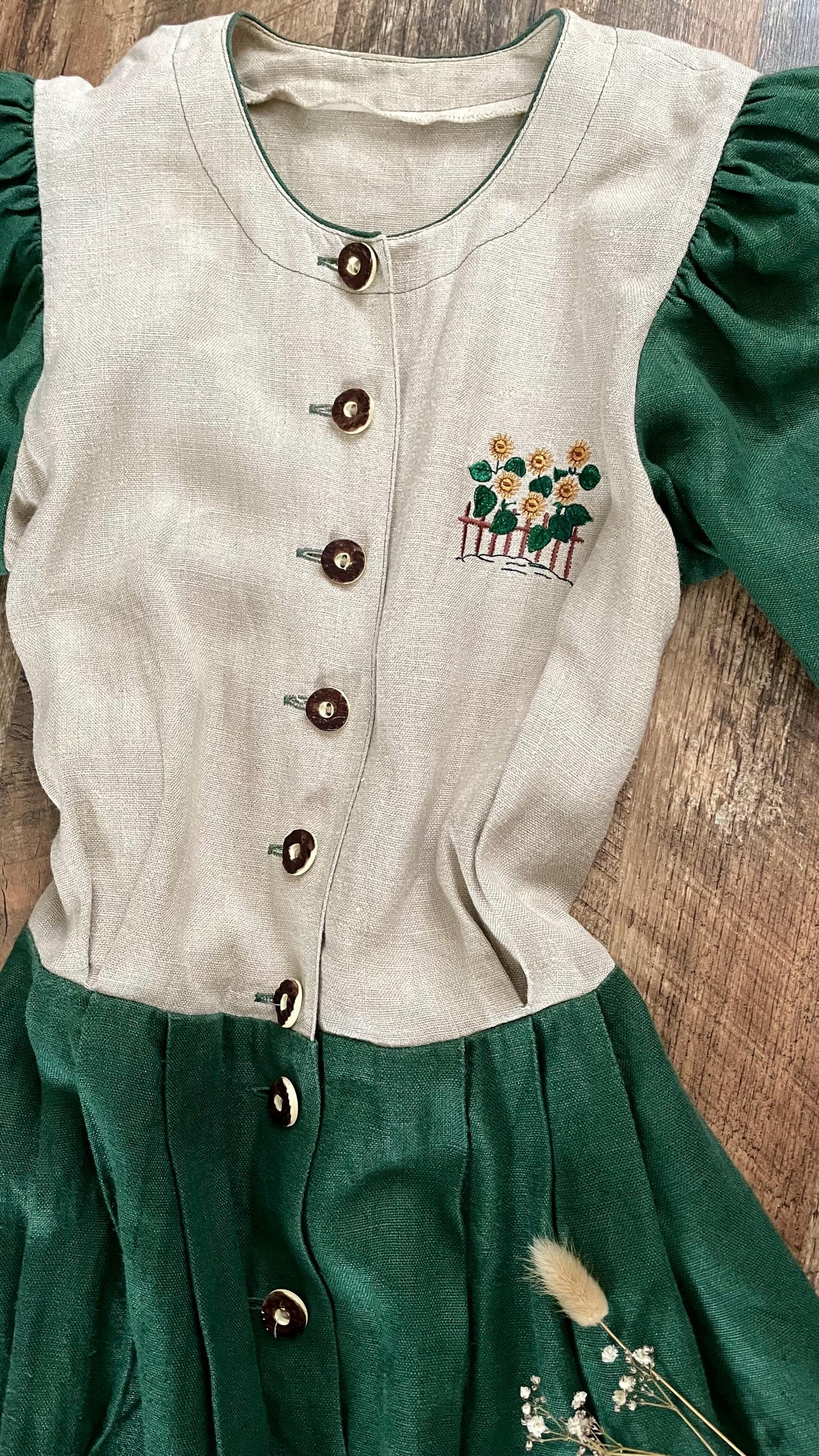 Vintage Tyrolean Style Dress With Pockets /made in Austria - Etsy