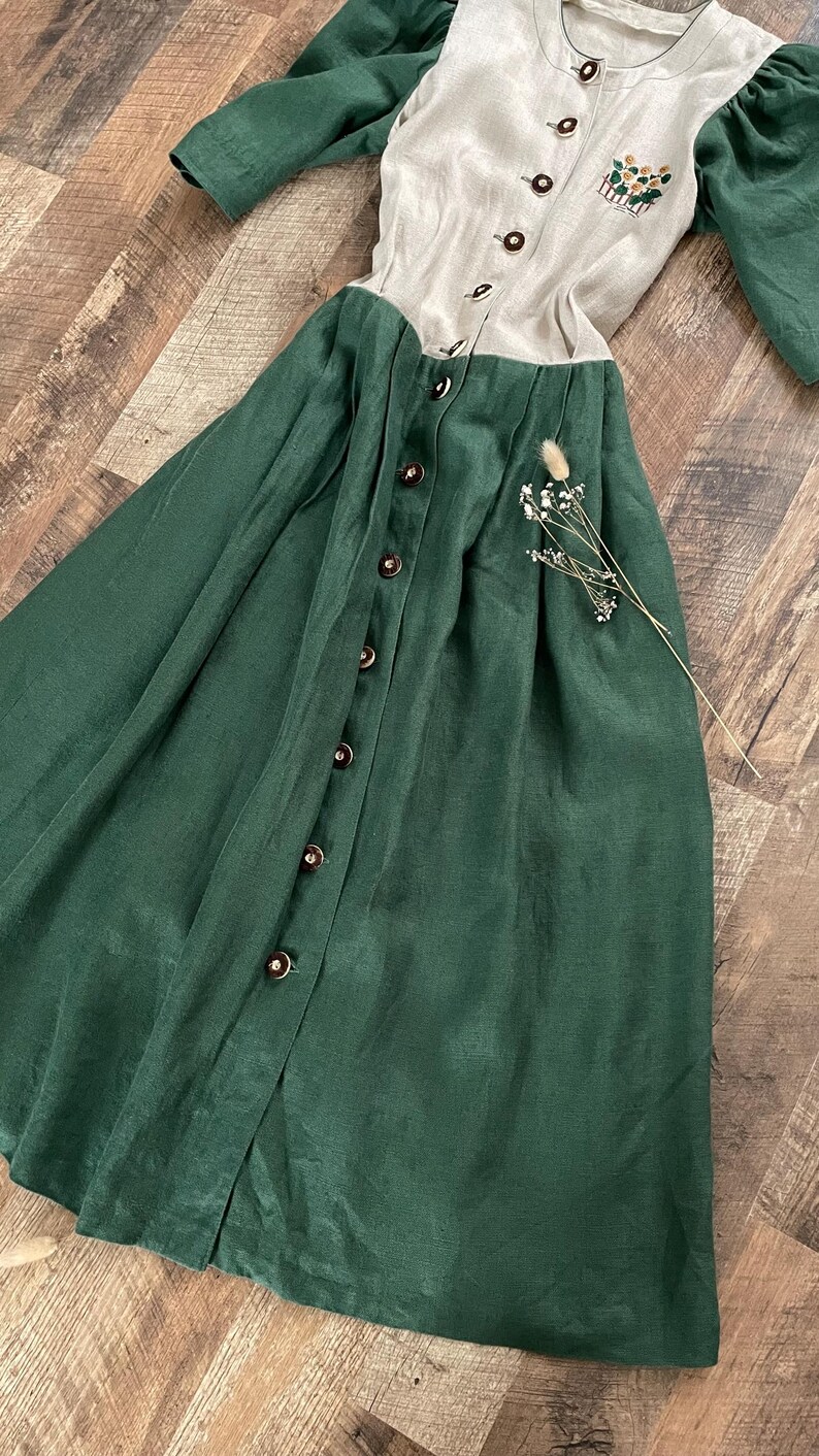 Vintage Tyrolean Style Dress With Pockets /made in Austria - Etsy