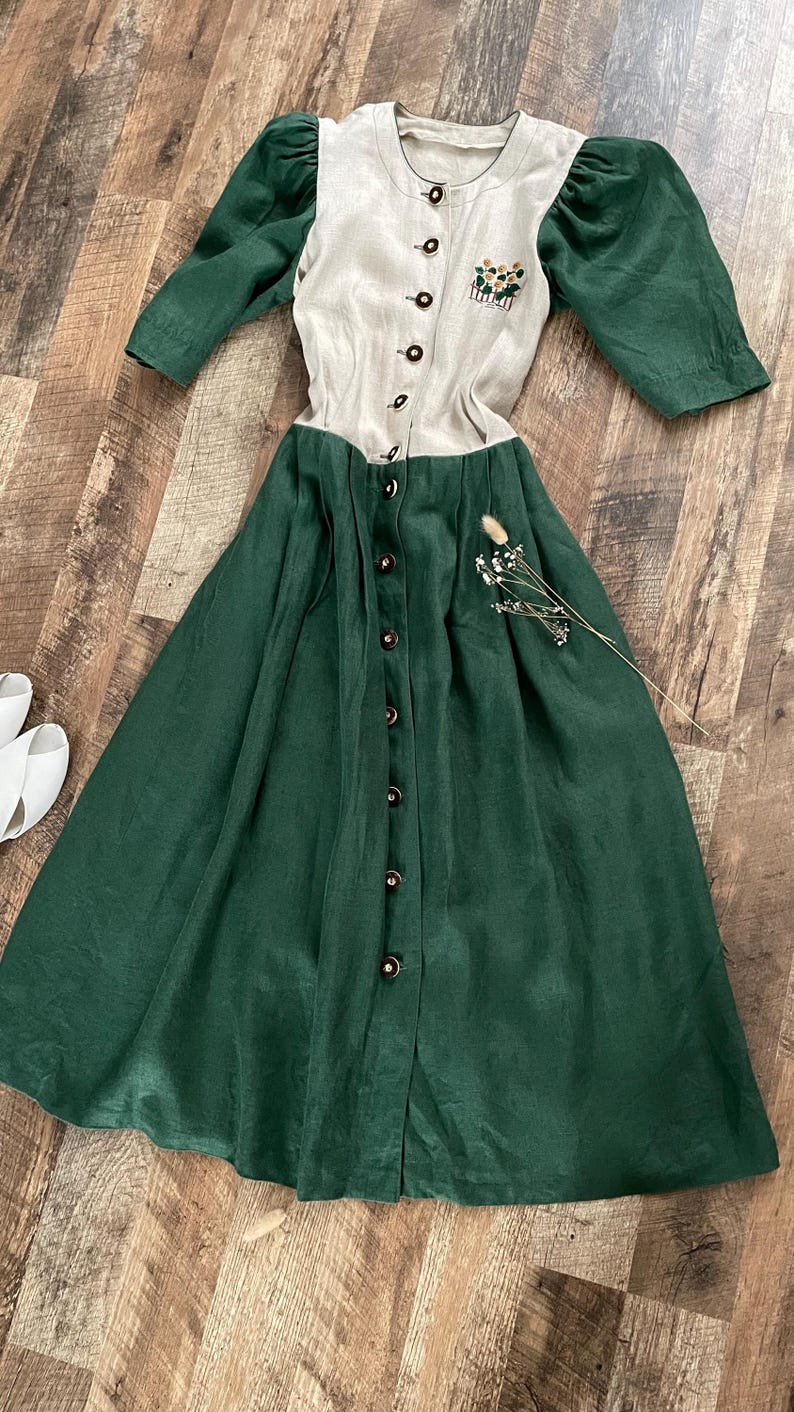 Vintage Tyrolean Style Dress With Pockets /made in Austria - Etsy