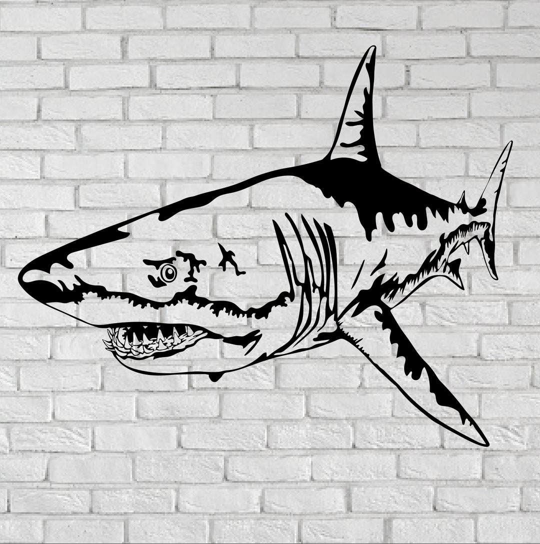 Tiburón svg, Descarga instantánea, SVG, PNG, Pdf, descarga digital ...