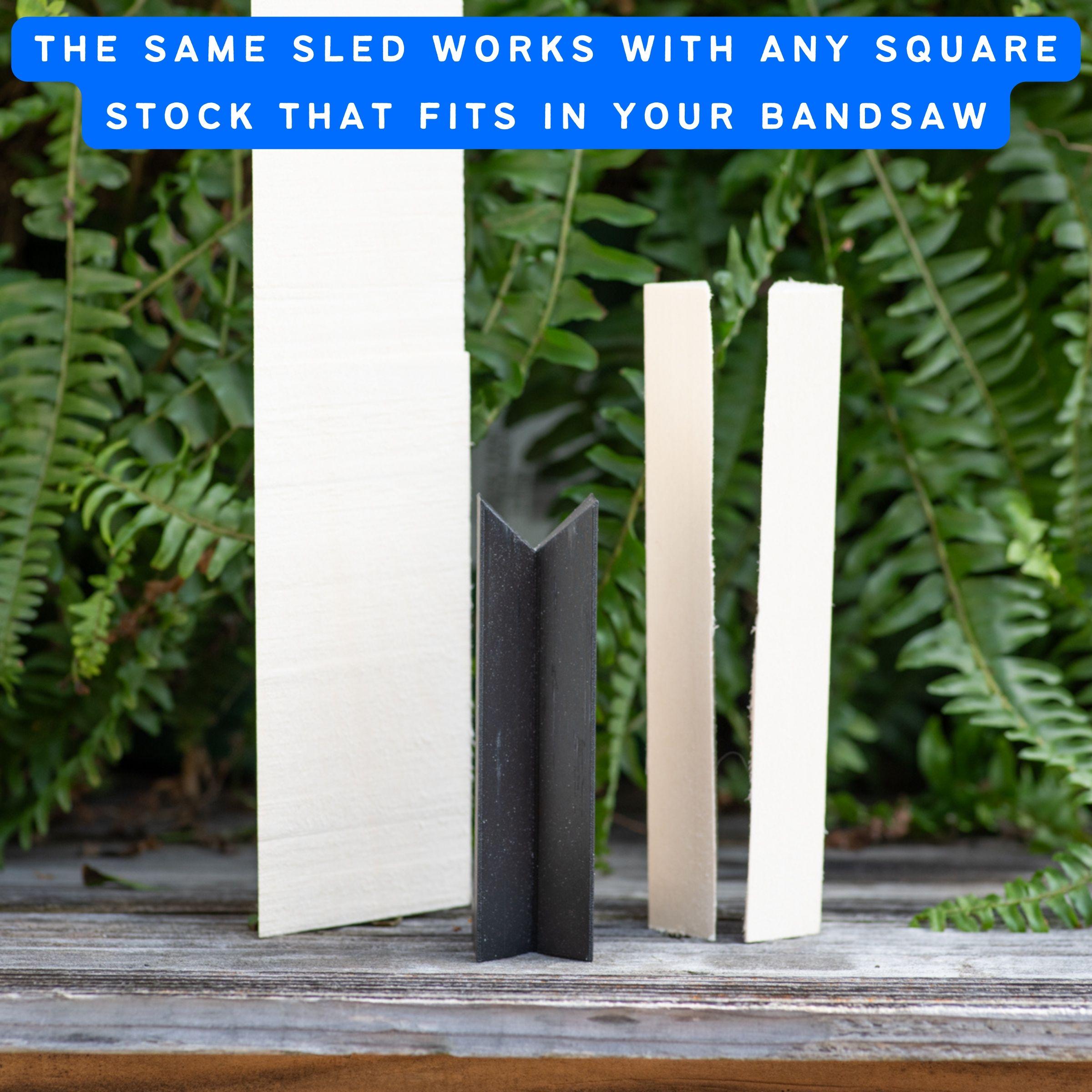 Bandsaw Sled for Cutting Blocks for Wood Carving at a 45 Degree Angle ...