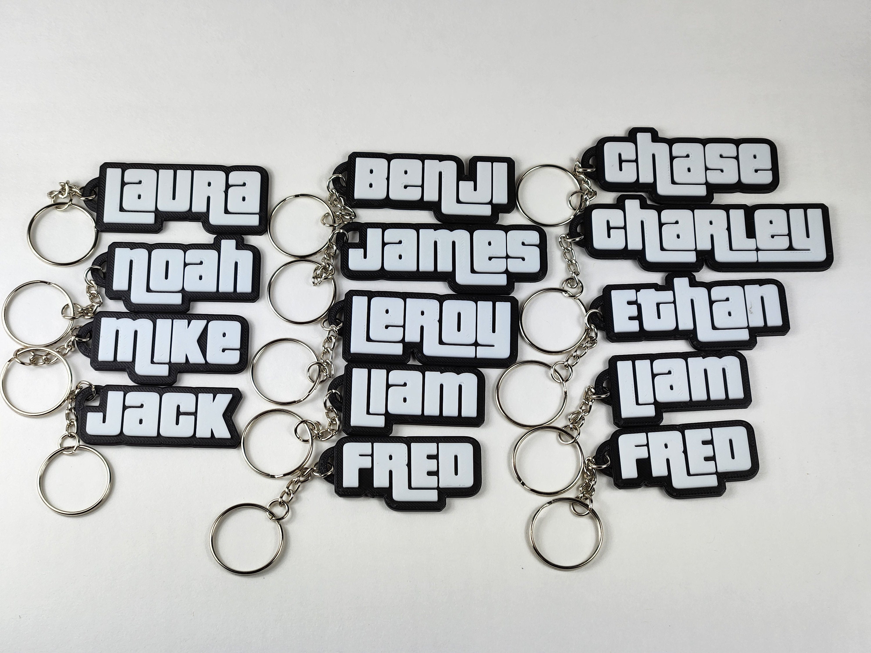 Theft Styled Personalized Keychain GTA Keyring Bag Charm - Etsy