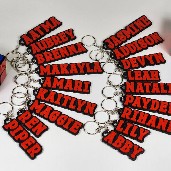 3d Printed Keychain Custom - Etsy