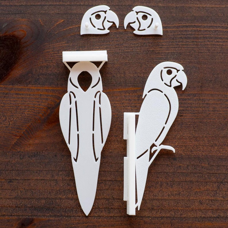 Parrot Wood Carving Stencil SET | 3D Printed Template for Caricature ...