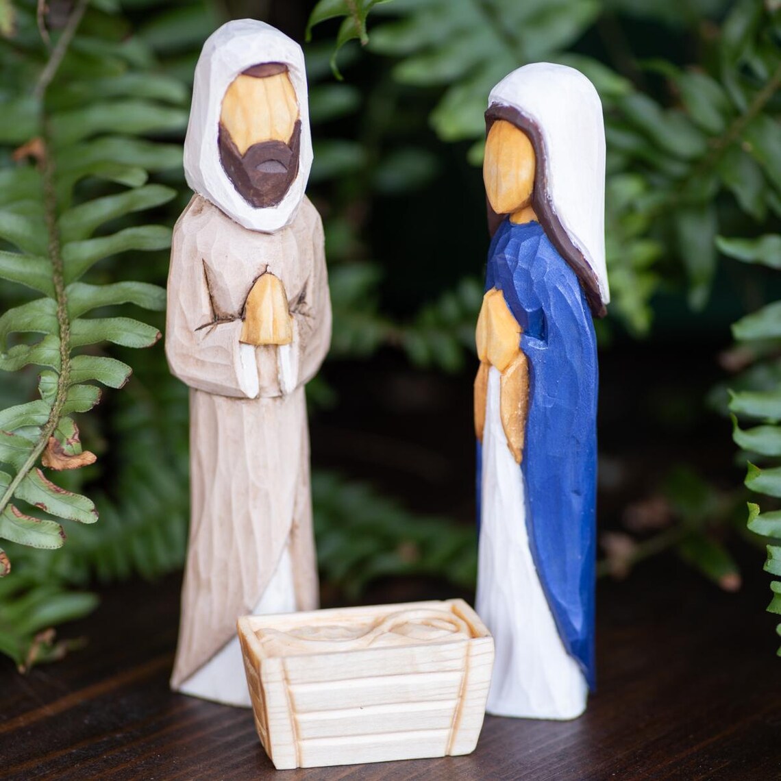 Manger Wood Carving Stencil | 3D Printed Template for Caricature & Wood ...