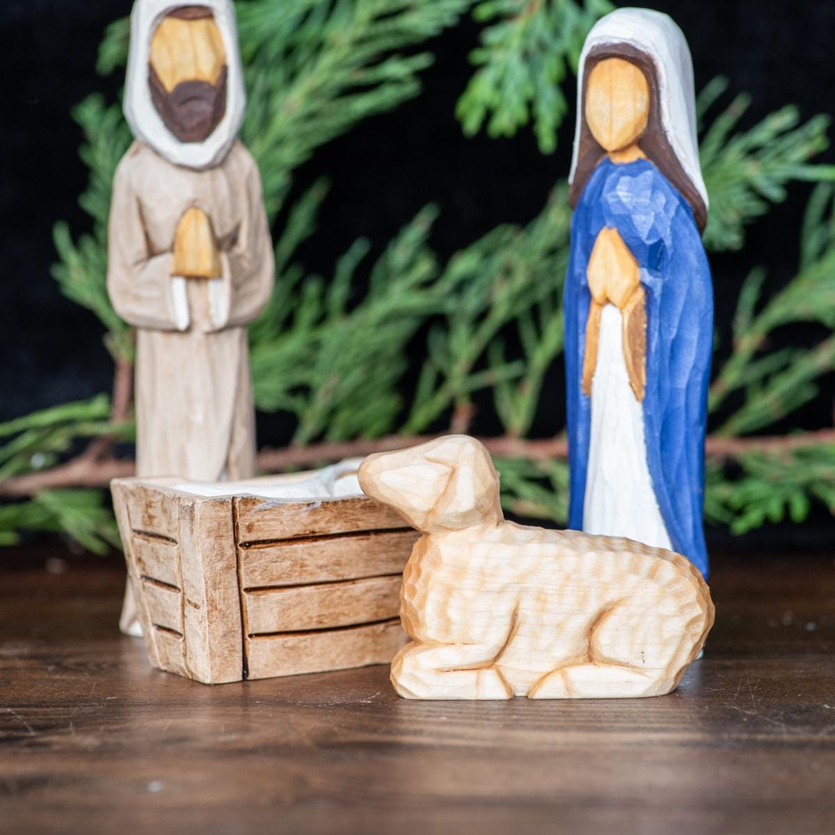 Sheep Nativity Wood Carving Stencil | 3D Printed Template for ...