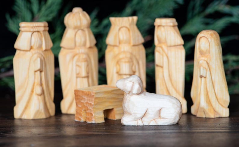 Sheep Nativity Wood Carving Stencil | 3D Printed Template for ...