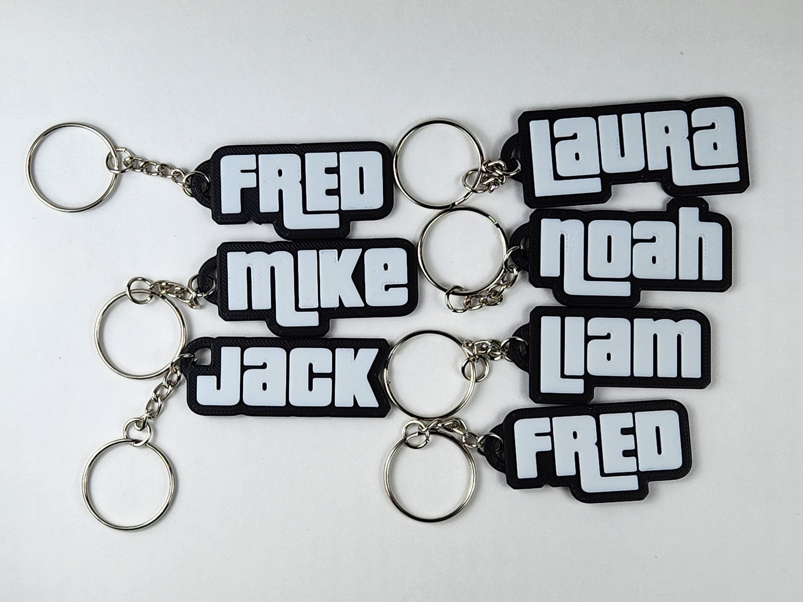 Theft Styled Personalized Keychain GTA Keyring Bag Charm - Etsy