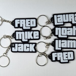 Theft Styled Personalized Keychain GTA Keyring Bag Charm Lunchbox Tag ...