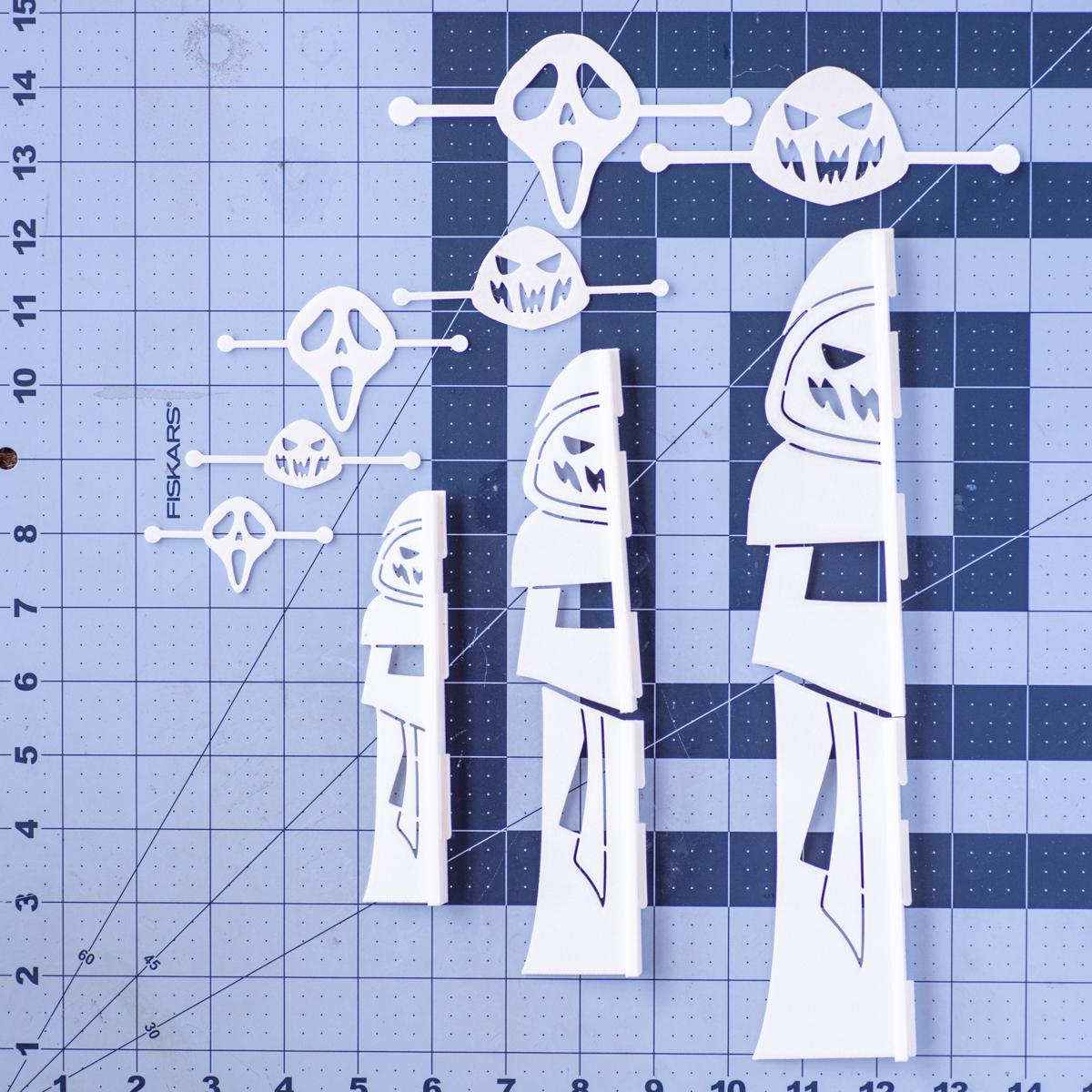 Spooky Halloween Pumpkin/ghost Grim Reaper Wood Carving Stencil | 3D Printed Template for ...