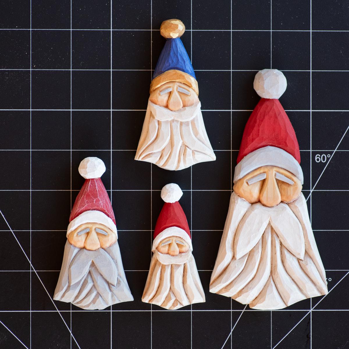 Scandinavian Santa Carving Stencil SET | 3D Printed Template for ...