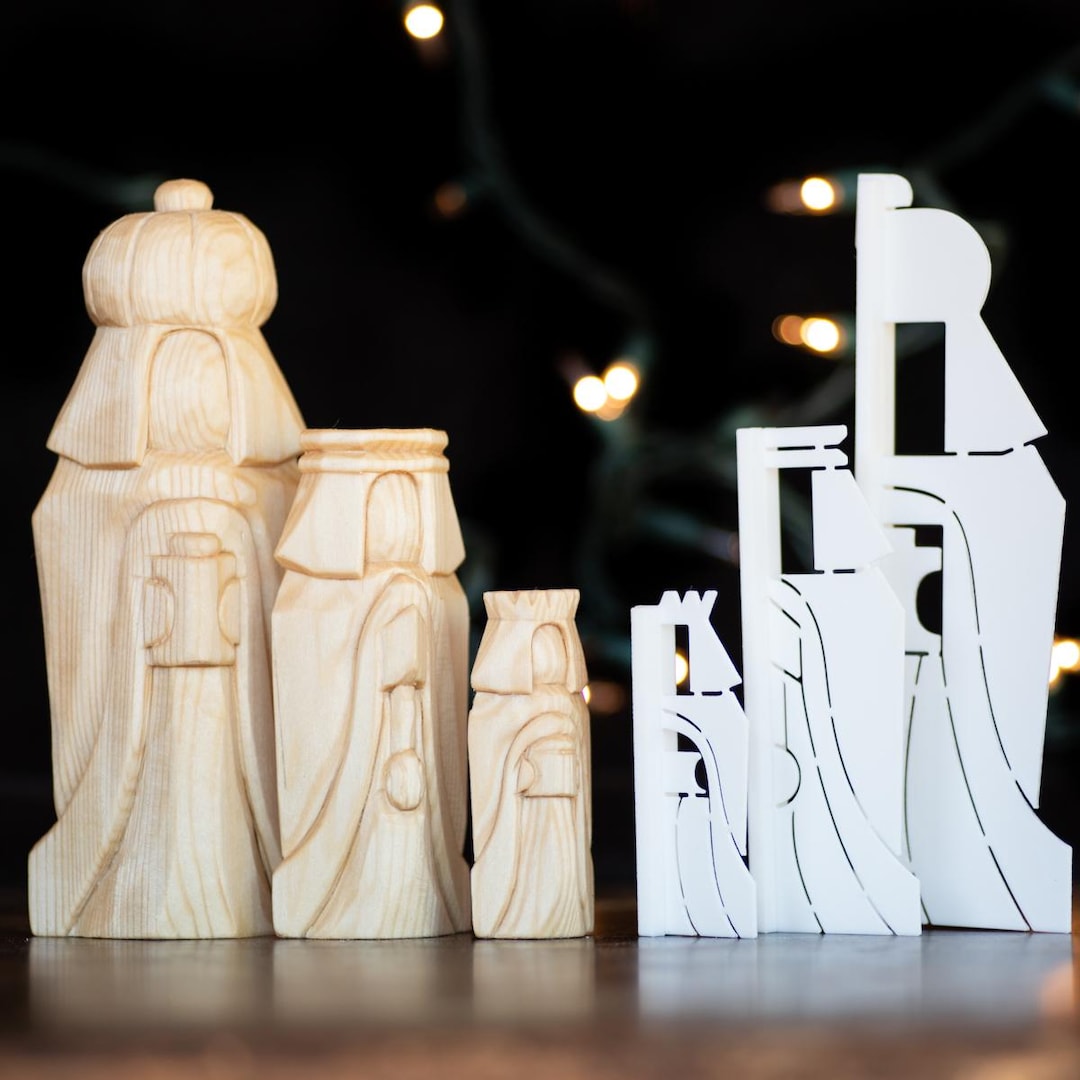 Three Kings Carving Stencil Set | 3D Printed Template for Caricature ...