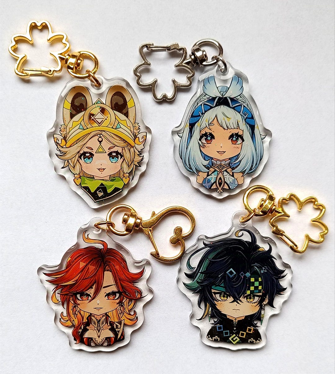Genshin Impact Double-sided Keychains | Sparkly Epoxy | Natlan ...