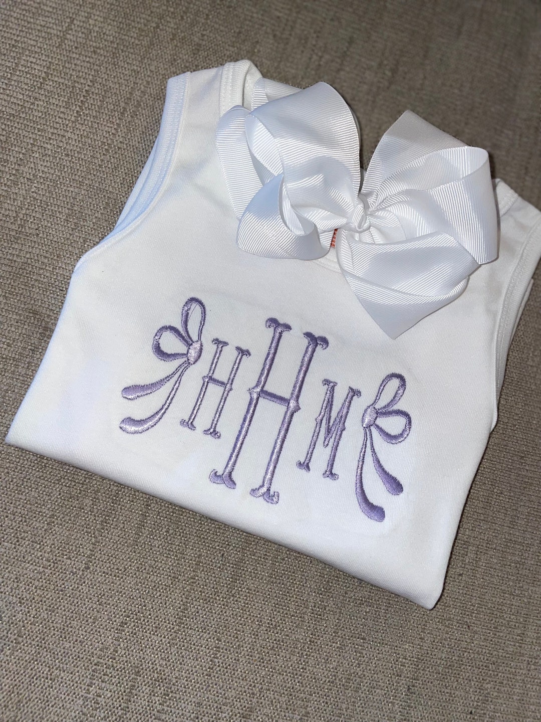 Girls Monogrammed Shirt, Monogrammed Shirt, Personalized Bow Shirt ...