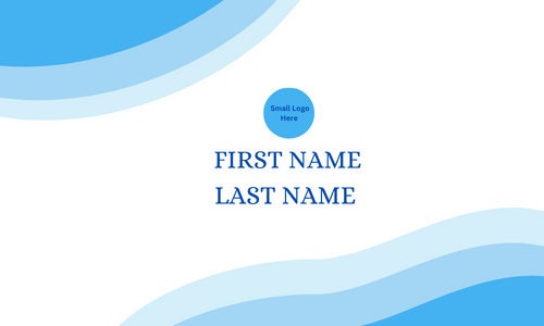 Simple Blue Business Card - Etsy