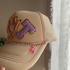 Hat Chain With Pearls (silver or Gold) - Double Stranded With Charm ...