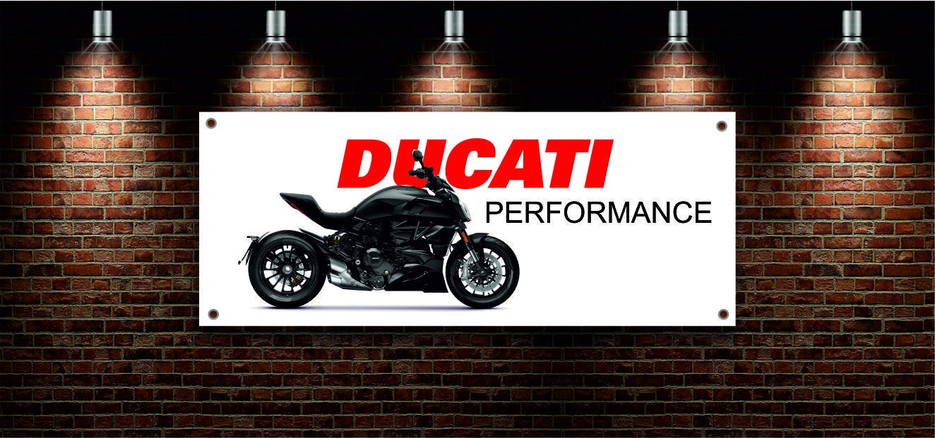 DUCATI Logo Banner Vinyl, Garage Sign,office or Showroom, Flag, Racing ...