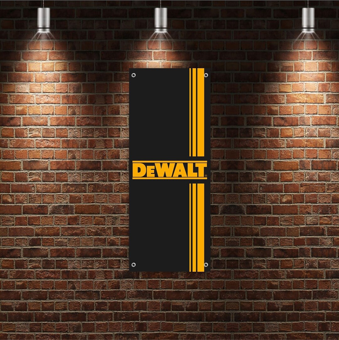 DEWALT Logo Banner Vinyl, Garage Sign,office or Showroom, Flag, Racing ...