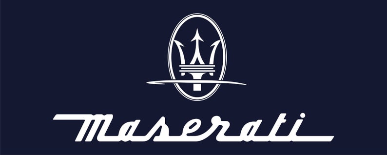 MASERATI Logo Banner Vinyl, Garage Sign,office or Showroom, Flag ...