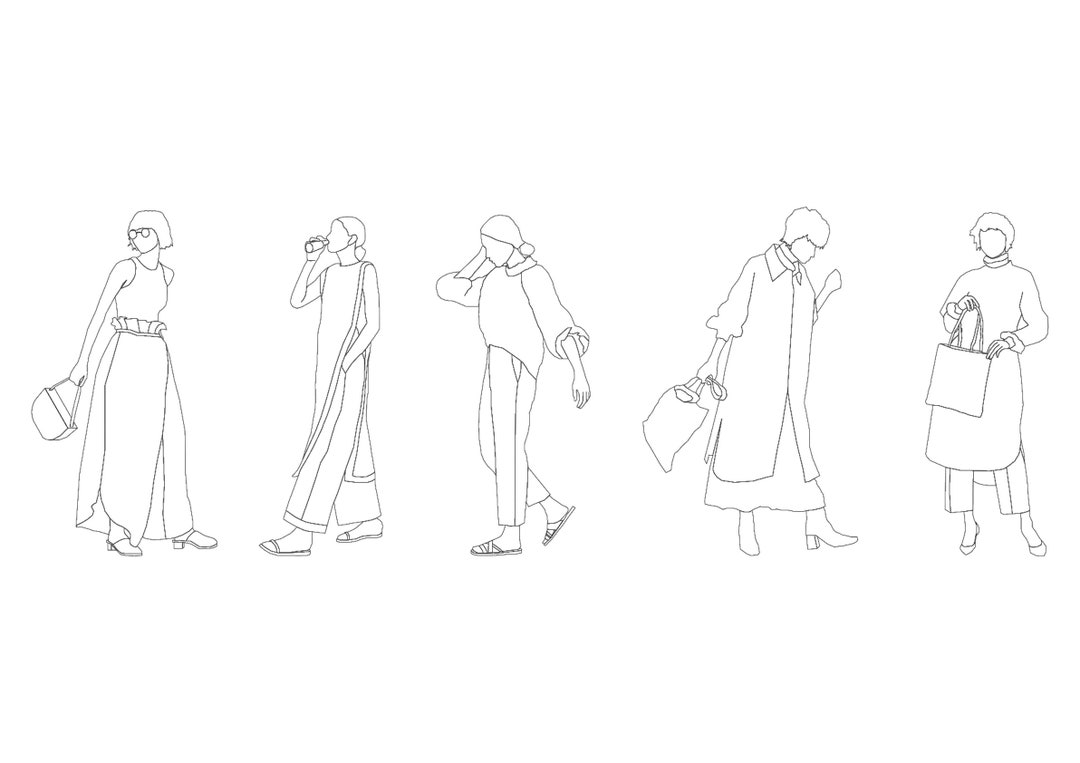 Women DWG Models Cad Blocks Autocad Files Download - Etsy